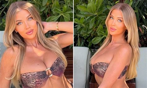 Love Islands Jessica Gale Sets Pulses Racing As She Shrugs Off Winter
