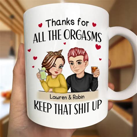 Couple Thanks For All The Orgasms Personalized Mug Designed By Unfair