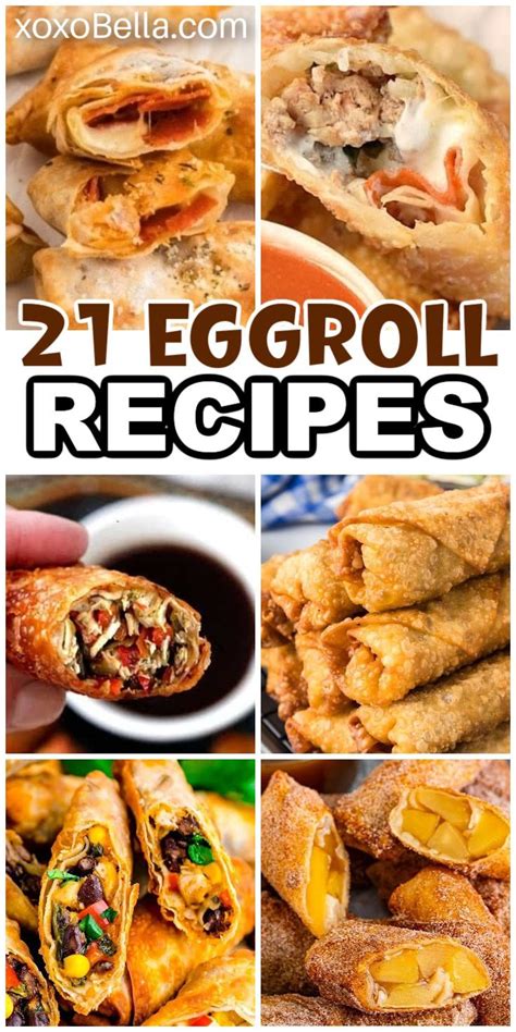 Easy Egg Roll Recipes Eggroll Wrapper Recipes Chinese Egg Rolls Egg