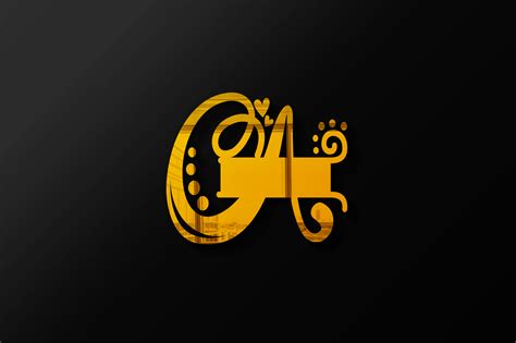 Royal Cursive Monogram Wrookers