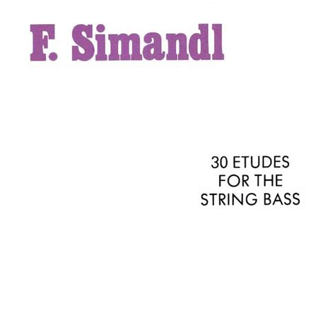 F Simandl 30 Etudes For Bass