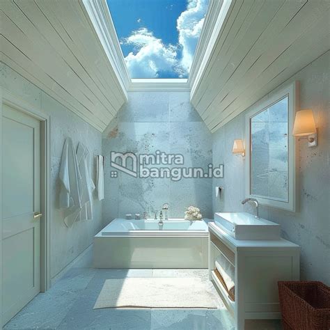 Plafon Kamar Mandi 9 Desain Minimalis Dan Skylight