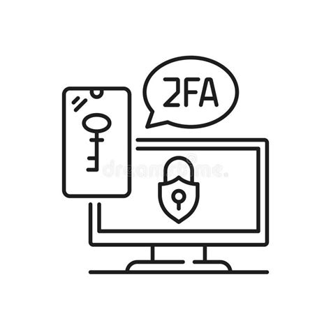 Multi Factor Authentication Line Icon Stock Illustrations 289 Multi