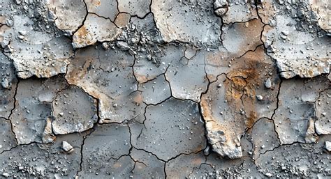 Deteriorating Concrete Texture And Surface Cracks Premium Ai
