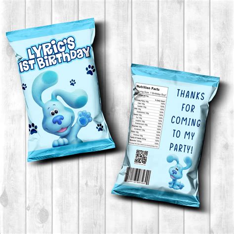 Chip Bag Blues Clues Kimmi10 Personalised Products Ts