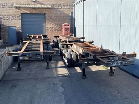 1977 20 Container Chassis 4 Chassis Available 1 Dolly For Sale