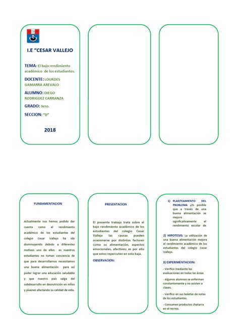 Ejemplo De Triptico 2018 Pdf Salud Y Bienestar Ejemplo De Triptico 2018 Pdf Salud Y Bienestar
