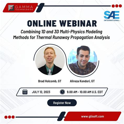 Gamma Technologies On Linkedin Webinar Battery Thermalrunaway Simulation