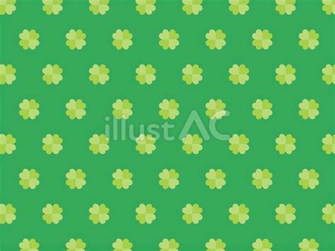 Free Vectors Four Leaf Clover Pattern Background Material Green