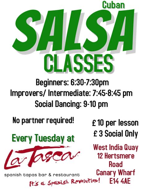Salsa Classes Flyer Template Postermywall