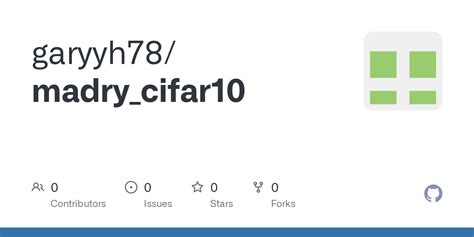 Github Garyyh78 Madry Cifar10