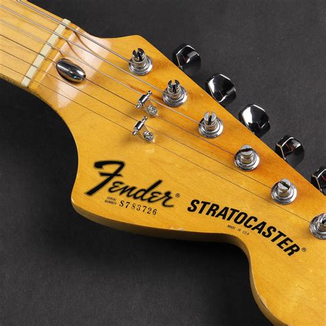 1977 Fender Stratocaster Maple Neck Black Pre Owned Maks Guitars