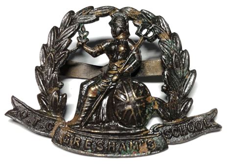 Greshams School Otc Holt Norfolk Cap Badge C1908 40