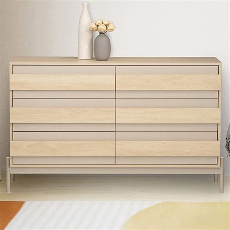 Sofia 6 Drawer Chest Natural Wilko