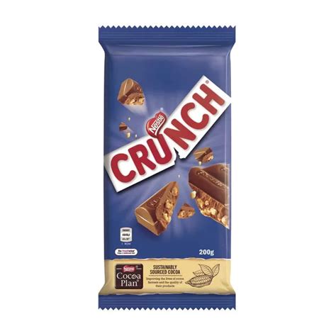 Calories In Nestle Crunch Chocolate Block Calcount Calorie Counter