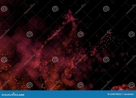 3d Render Of Many Small Yellow And Orange Particles Stock Illustration Illustration Of Spheres