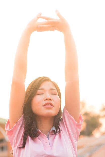Premium Photo Woman Stretching