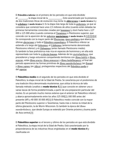 Ergaster Pdf Pleistoceno Paleolítico