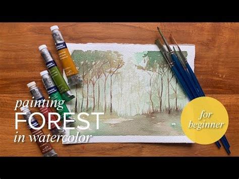 Capture The Serenity Of The Forest A Watercolor Painting Guide