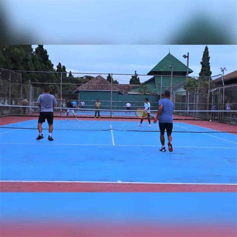 Olahraga Tenis Lapangan Bersama Pusdikter Pusterad