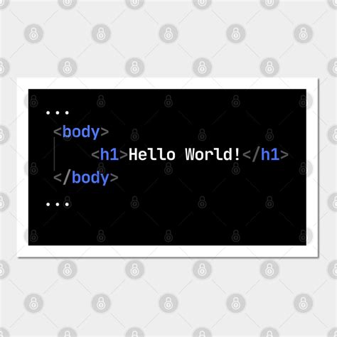 Hello World Programming Code By Biruf Coding Programming Code Art Prints