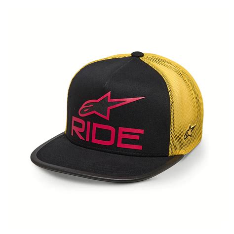 BonÉ Alpinestars Ride 40 Trucker Blackyellowred