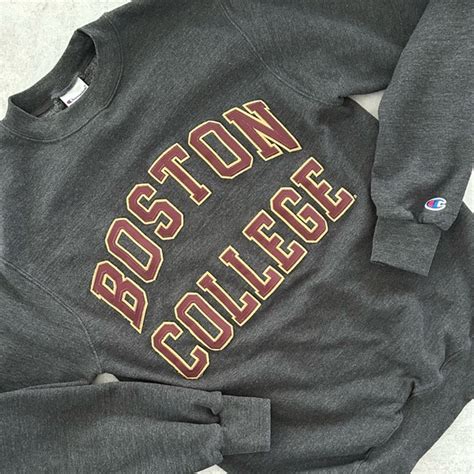 Champion Tops Boston College Stitched Logo Champion Sweatshirt