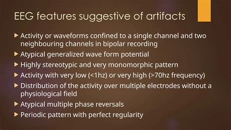 Artifacts Commonly Seen In Eeg Recordingpptx