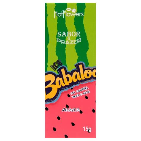 Babaloo Gel Vibrador Ice Beijável 15g Hot Flowers Gall