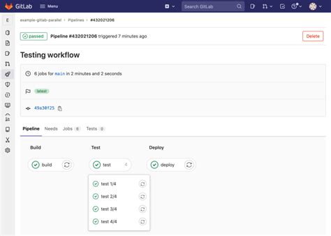 GitLab CI CD Parallel Test Automation Jobs Testmo