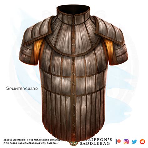 The Griffons Saddlebag Splinterguard Armor Splint Dnd 5e