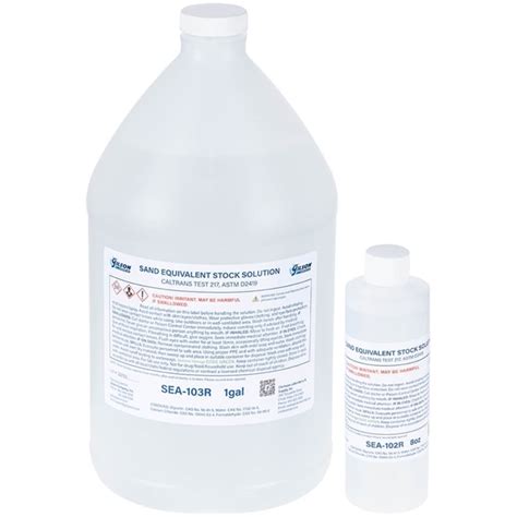 Sand Equivalent Stock Solution Gilson Co