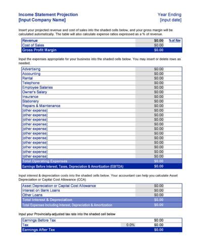 41 Free Income Statement Templates And Examples Templatelab