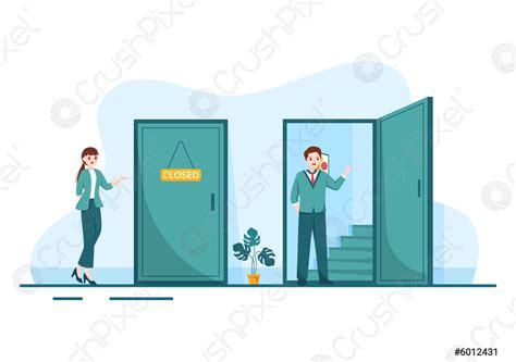Sexism Illustration With Gender Inequality Between Men And Women In