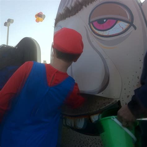 Mario Digs Candy Out Of A Giant Nose