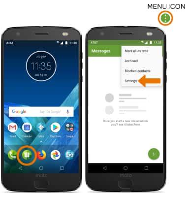 Zte Blade Spark Z Messaging Settings At T