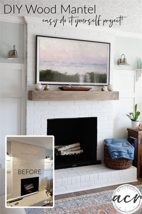 Do It Yourself Fireplace Mantel Diy Rustic Fireplace Mantel The Cure