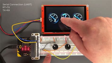 Car Gauges With Micro Bit And Nextion Display Micro Bit Lcd Display Arduino Tutorial Youtube