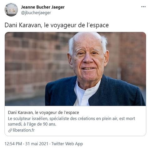 Dani Karavan 1930 2021 Sculpteur Et Artiste Plasticien