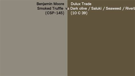 Benjamin Moore Smoked Truffle Csp 145 Vs Dulux Trade Dark Olive