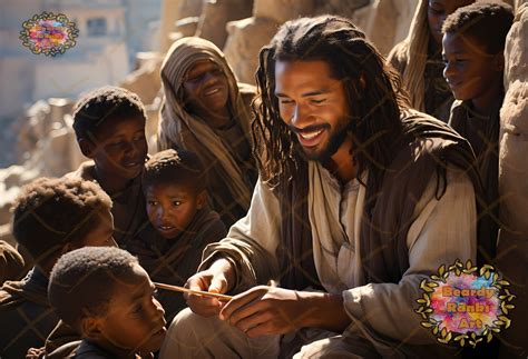 5 Black Jesus Christ Prints Wall Decor Christian Artwork African