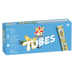Tubes Yogurt Vanilla Yoplait Canada