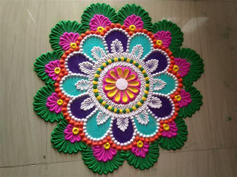 Attractive Big Rangoli Design For Festival Siddhis Rangoli Art