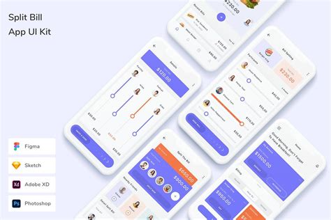 Split Bill App Ui Kit Ui Kit App Ui App