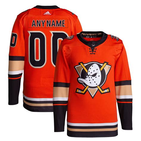 Anaheim Ducks Adidas Alternate Primegreen Authentic Pro Custom Jersey