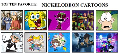 Ten Best Nickelodeon Cartoons By Cartoonrankings On Deviantart