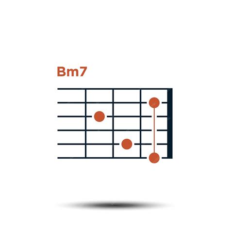 Premium Vector Bm7 Basic Guitar Chord Chart Icon Vector Template