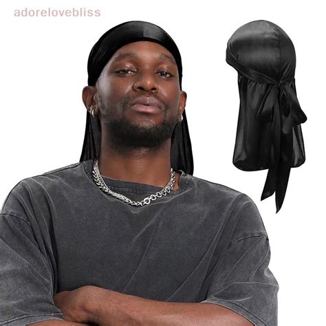 เพิ่มหางยาว Unisex ผู้ใหญ่ Sa Doo Rag Durag S หมวกโจรสลัดหมวก Turban ผู้ชาย Hip Hop Biker