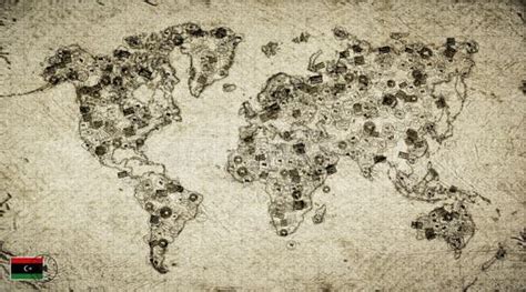 Libya Benghazi Stamp World Map Stock Image Image Of Collection