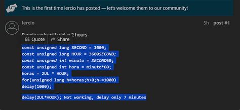 My Two Hour Delay Code Only Delays Seven Minutes Programming